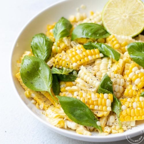 Sweet Corn And Basil Salad Marisa Moore Nutrition